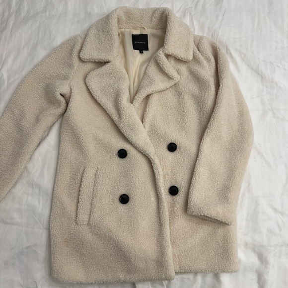 Dynamite | Jackets & Coats | Dynamite Cream Doublebreasted Womens Coat ...